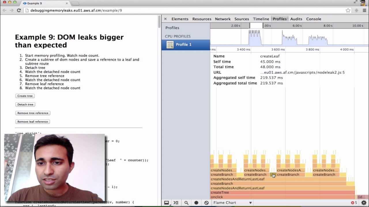 Visualising JS processing over time with DevTools Flame Charts - YouTube