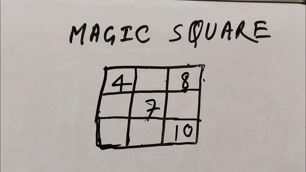 what is magic square - YouTube