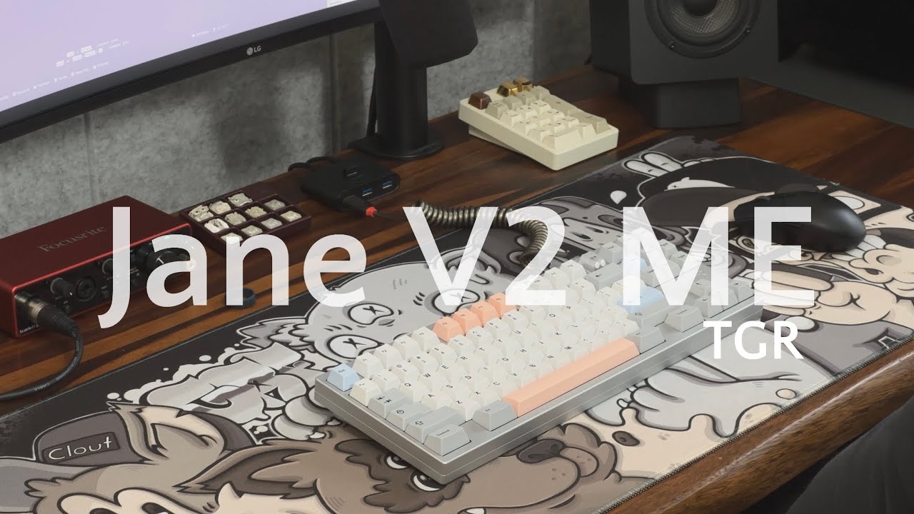 Tgr Jane V2 Me Cherry Hyperglide Brown Typing Sounds - Youtube