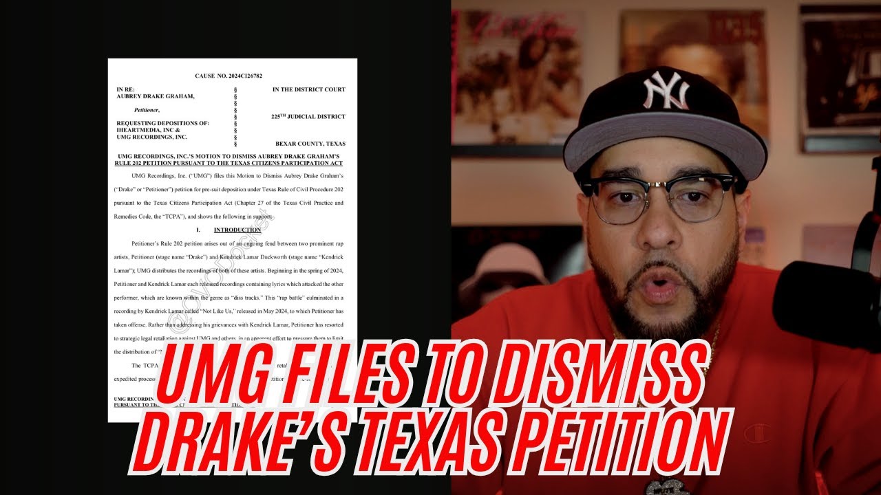 UMG Files Motion To Dismiss Drake's Texas "Not Like Us" Petition - YouTube