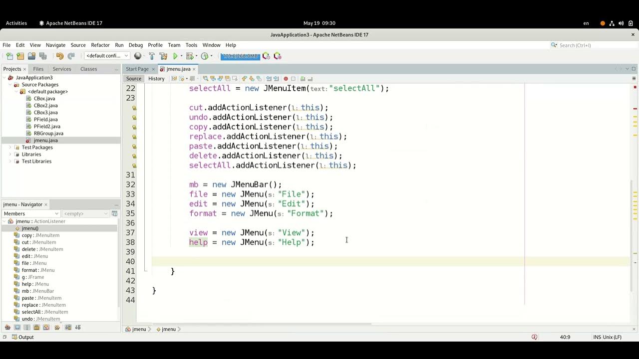 Java Swing Jtextarea And Cut Copy Selectall Paste And Jmenu And Actionlistener Youtube