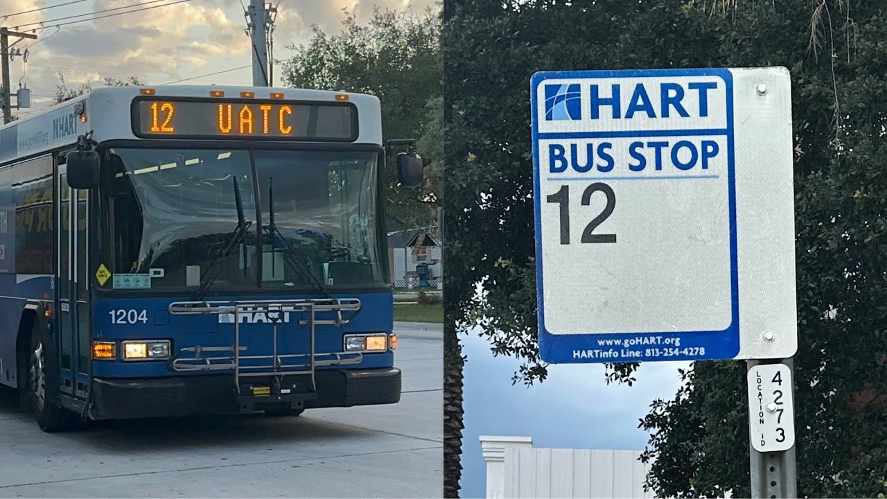 Hart bus #1204 on Route 12 arriving at University Area Transit Center ...