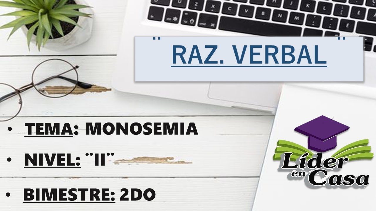 MONOSEMIA - RAZONAMIENTO VERBAL - NIVEL II - SECUNDARIA - YouTube