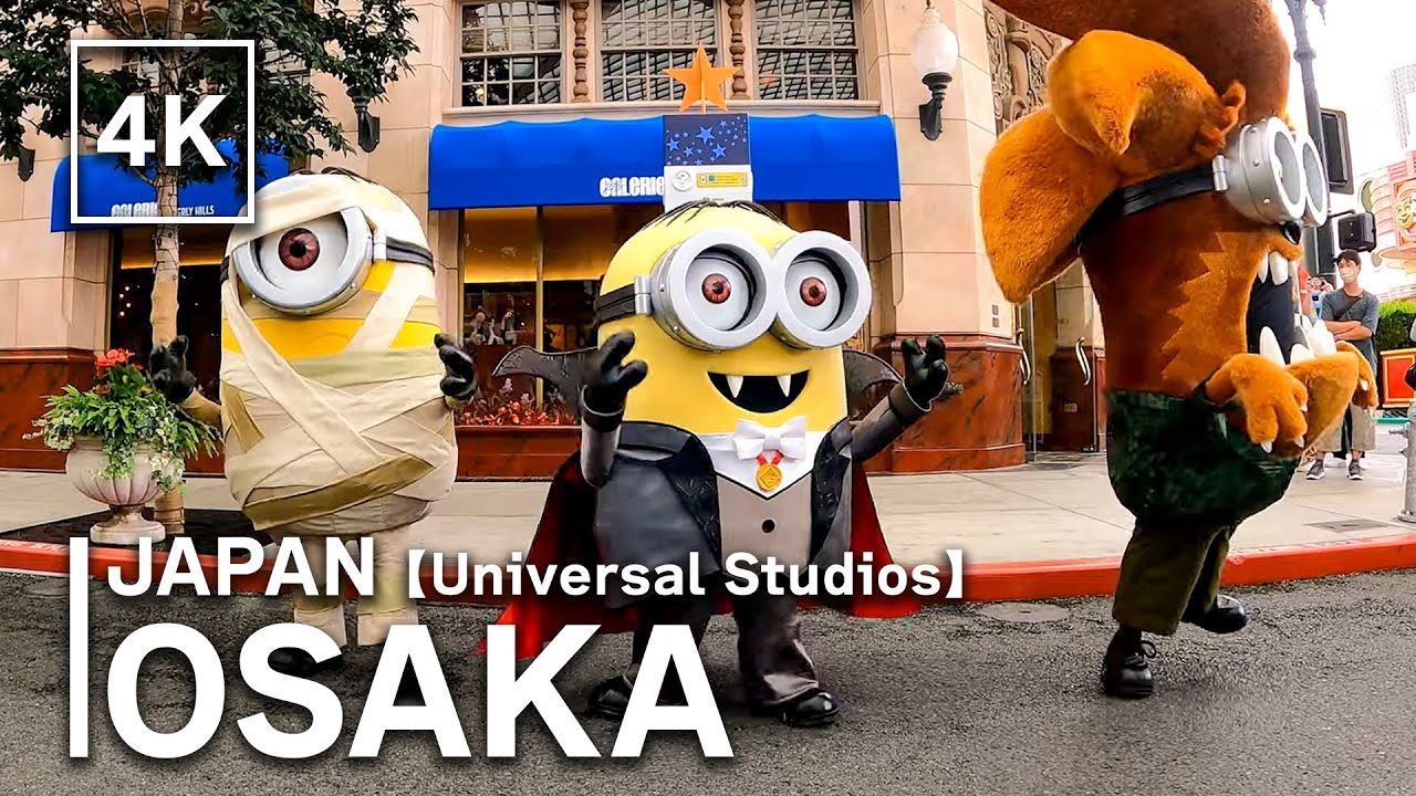 【4K】OSAKA - Minions in Halloween costumes are too cute USJ | Japan ...