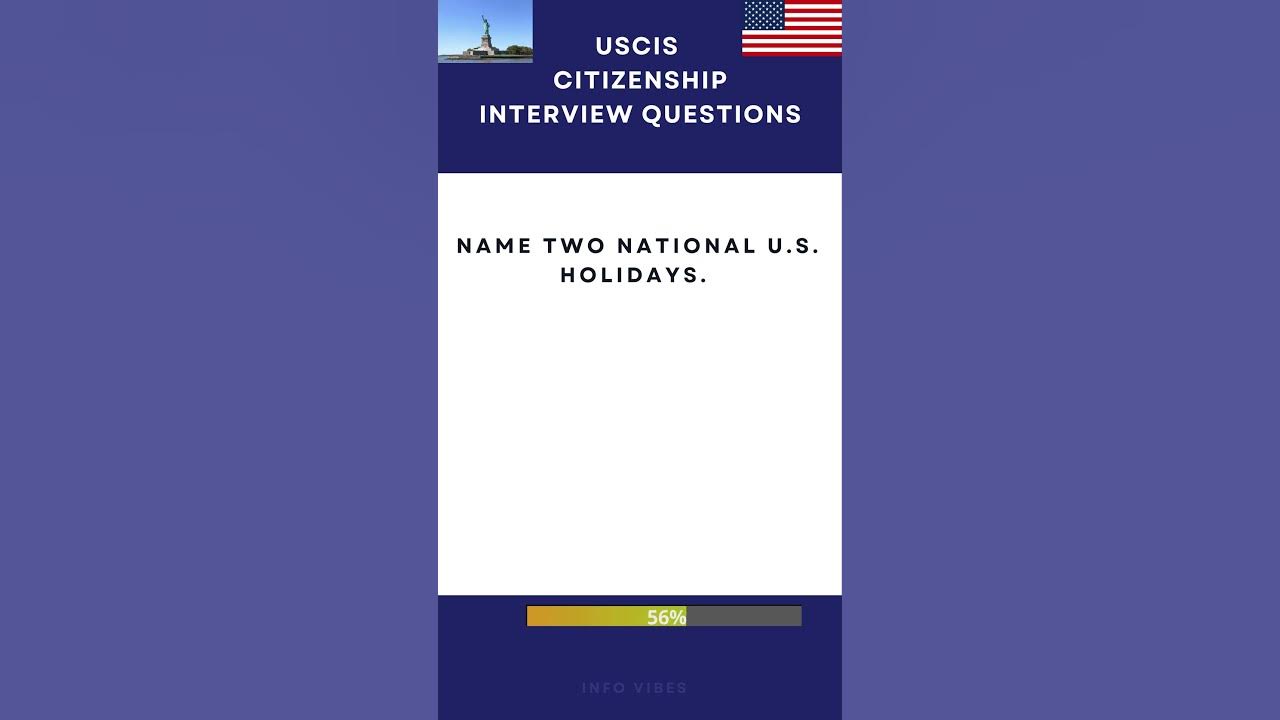 USCIS Naturalization TEST | QUESTION 100 | CIVICS TEST | TEST YOUR ...