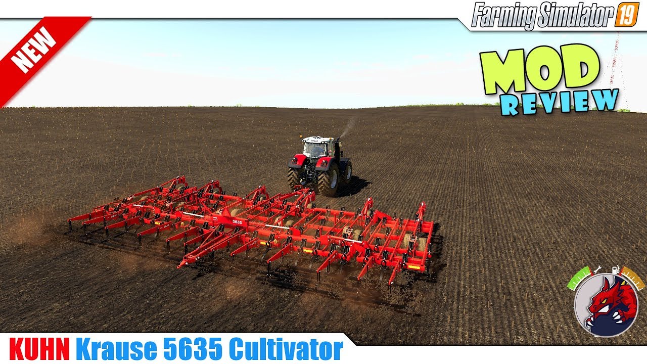 FS19 | "Kuhn Krause 5635 Cultivator" - review - YouTube