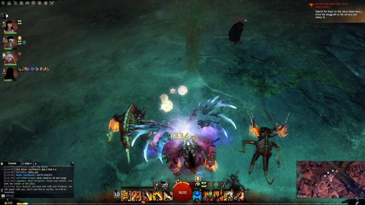 Guild Wars 2 Arah path 1 (Jotun Path) with [de] - YouTube