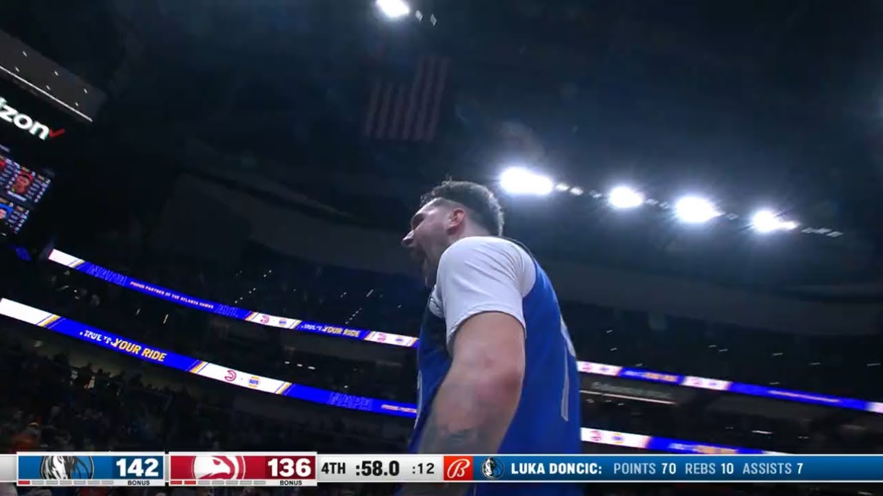 Luka Doncic Has 72 Points vs the Atlanta Hawks! 😱 - YouTube