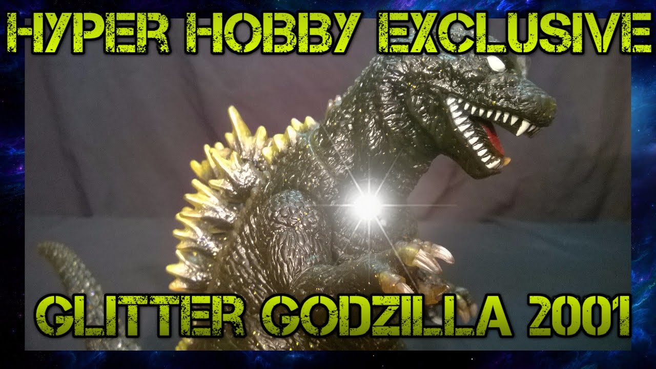 Hyper Hobby Glitter Godzilla 2001 (GMK) Bandai Review - YouTube