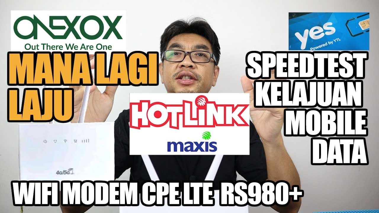SIM TELCO MANA LAGI LAJU? | GUNA MODEM CPE LTE RS980+ | CARA MASUKKAN ...