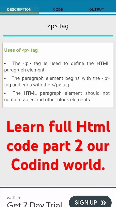 Learn Html full course free 🔥🔥002/100 #html #coding #htmltutorial - YouTube