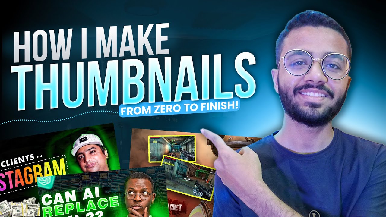 How I Design Thumbnails from Start to Finish in Photoshop - YouTube