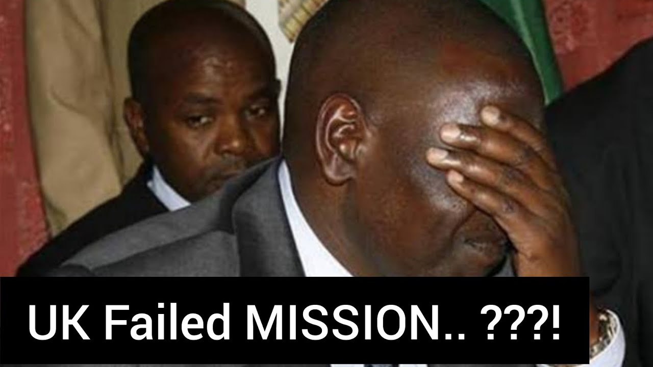 Angry Kenyans burn Ruto's banners as he flies out of the country to UK ...