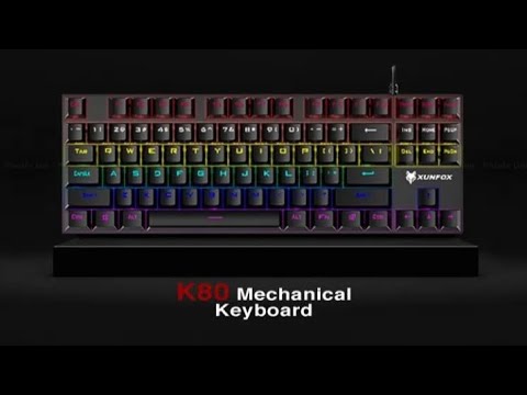 Gigaware Xunfox K 80 Mechanical RGB gaming keyborad unboxing in Nepali - YouTube