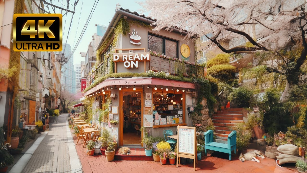 4K Cafe Ambience With Calm Jazz Music to Listen to When Studying and ...