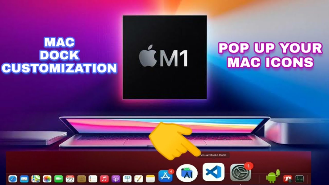 Mac M1 Dock Customization | POP UP ICONS Mac M1 - YouTube