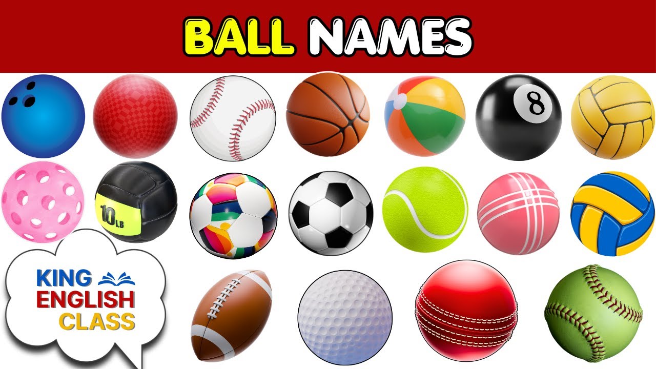 Learn the Names of Sports Balls in English | Fun Kids Lesson | King ...