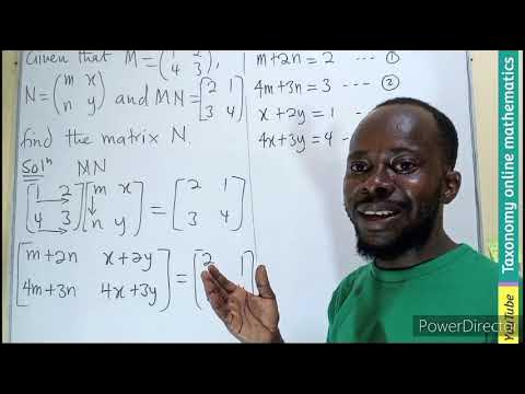 Matrices: Multiplication and Equality of Matrix - YouTube