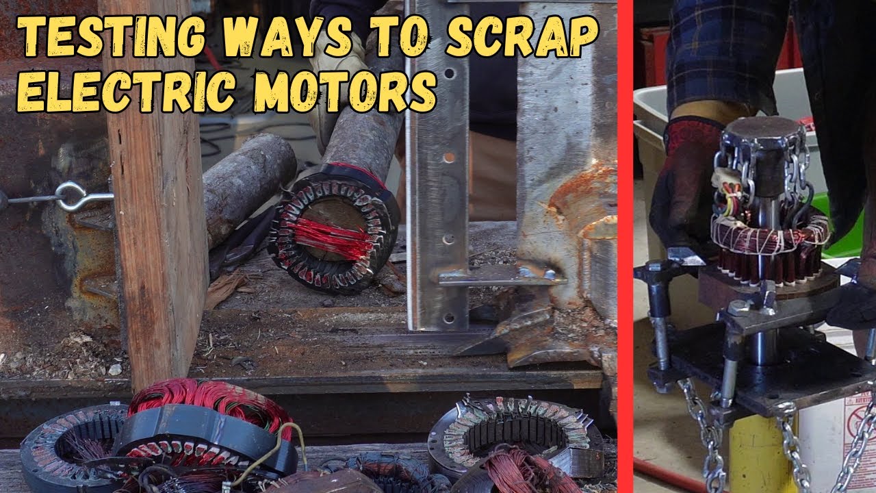 Crazy ways to scrap motors for copper - YouTube