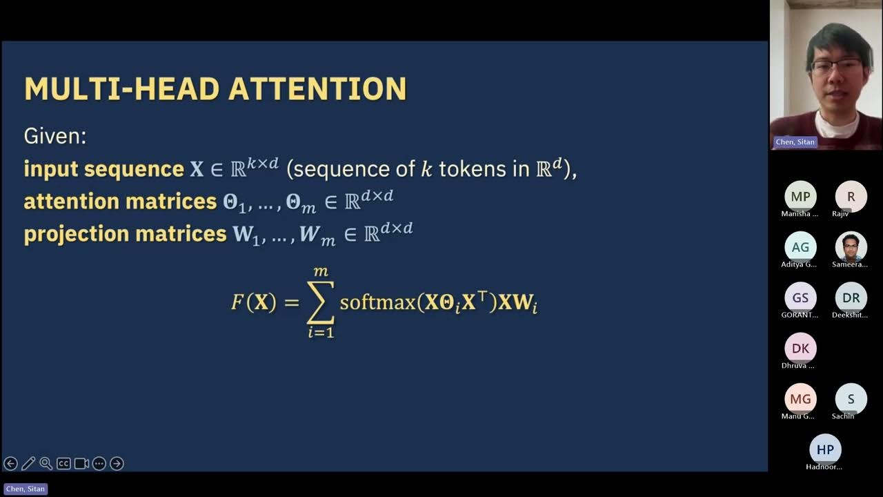 Provably Learning a Multi-head Attention Layer by Sitan Chen (Harvard) - YouTube