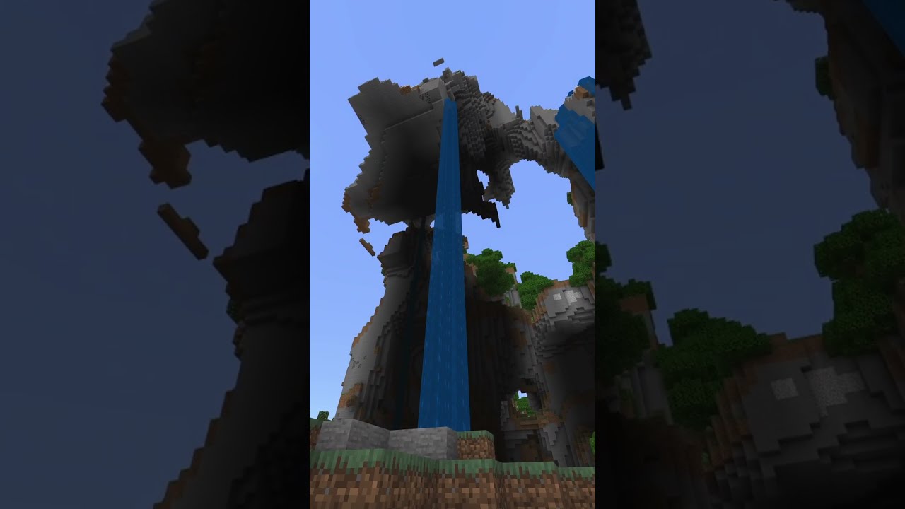 Minecraft 1.18 Amazing Waterfalls Seed! #Shorts - YouTube