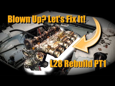 How To Rebuild An Engine: Datsun L28 Build PT1- Bottom End - YouTube
