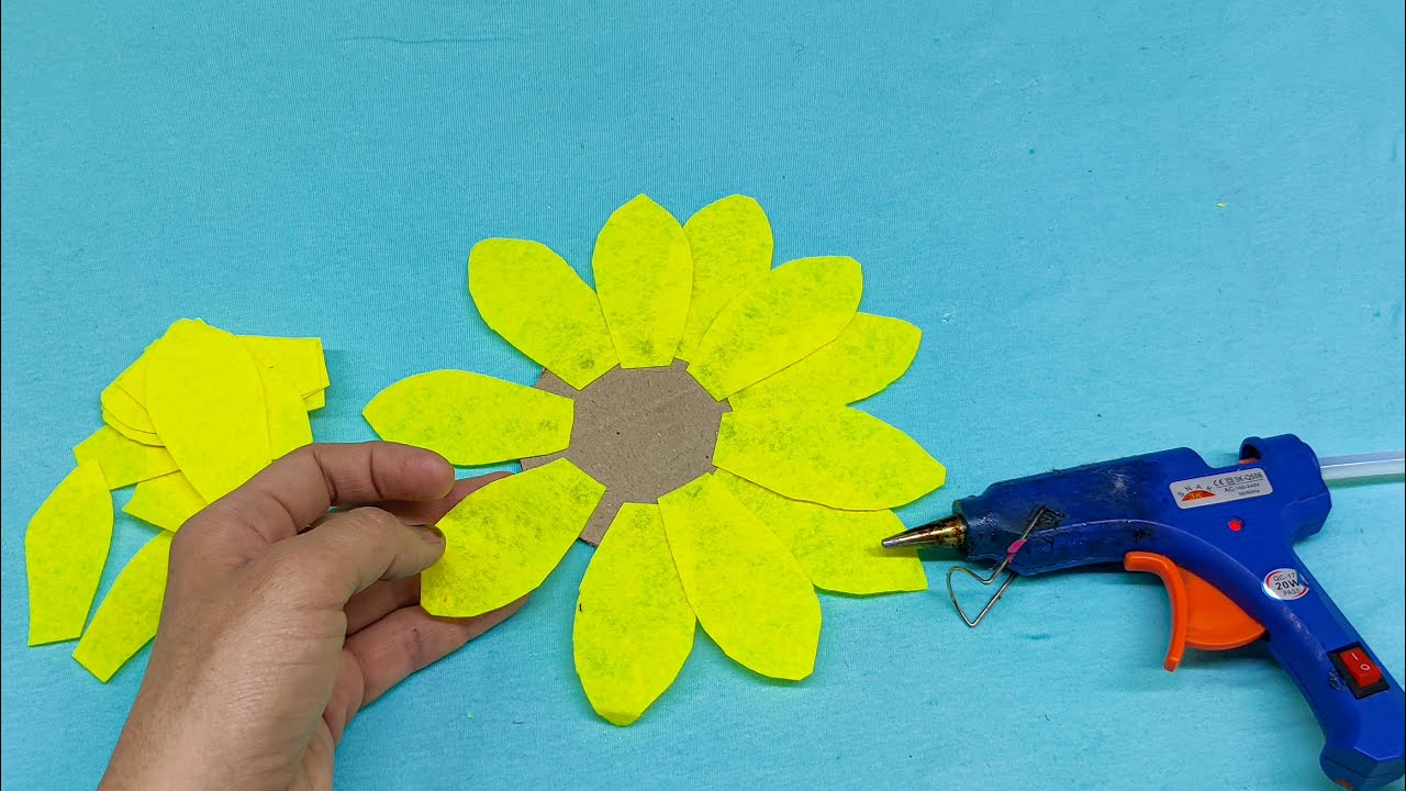 Make Flower - Making Chamomile Flower for Decor - DIY and Craft - YouTube