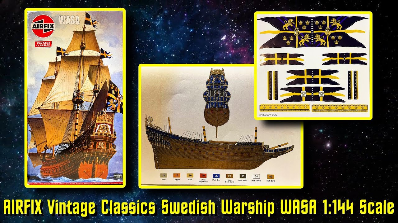 AIRFIX Swedish Warship WASA 1:144 Scale Model Kit - YouTube