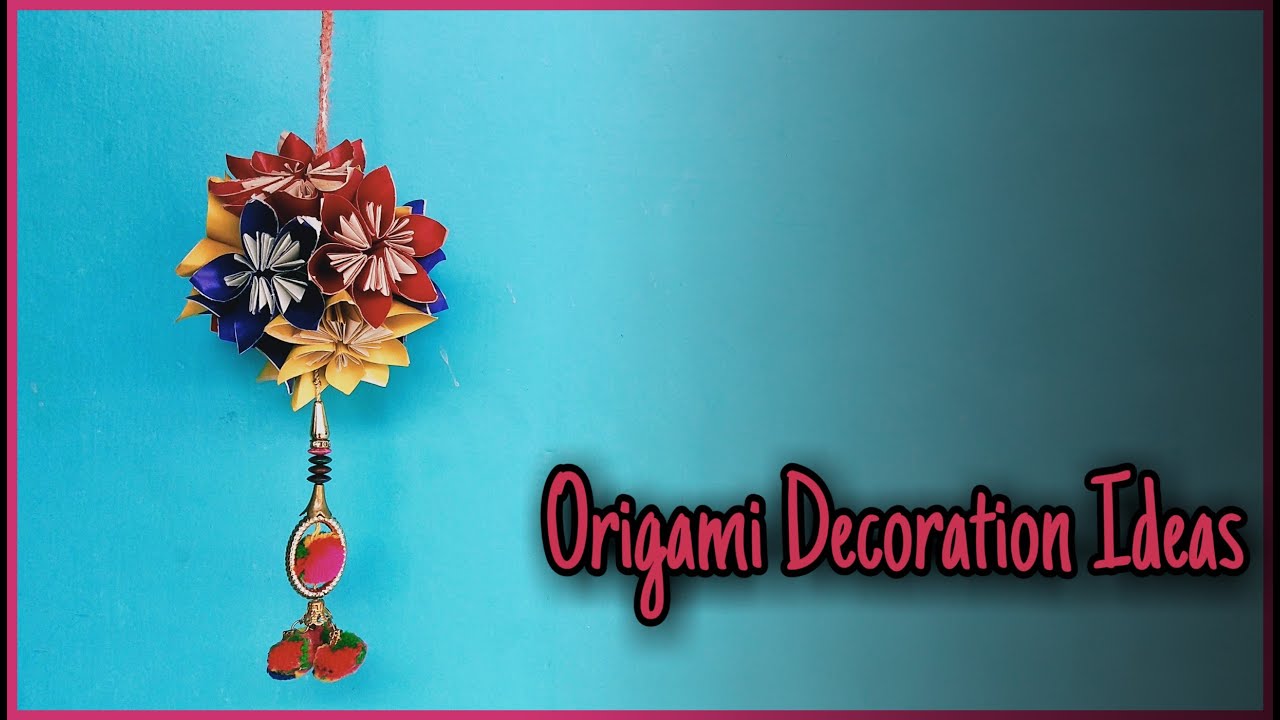 Origami Decoration Ideas||Wall hanging ideas||Room Decor Ideas - YouTube