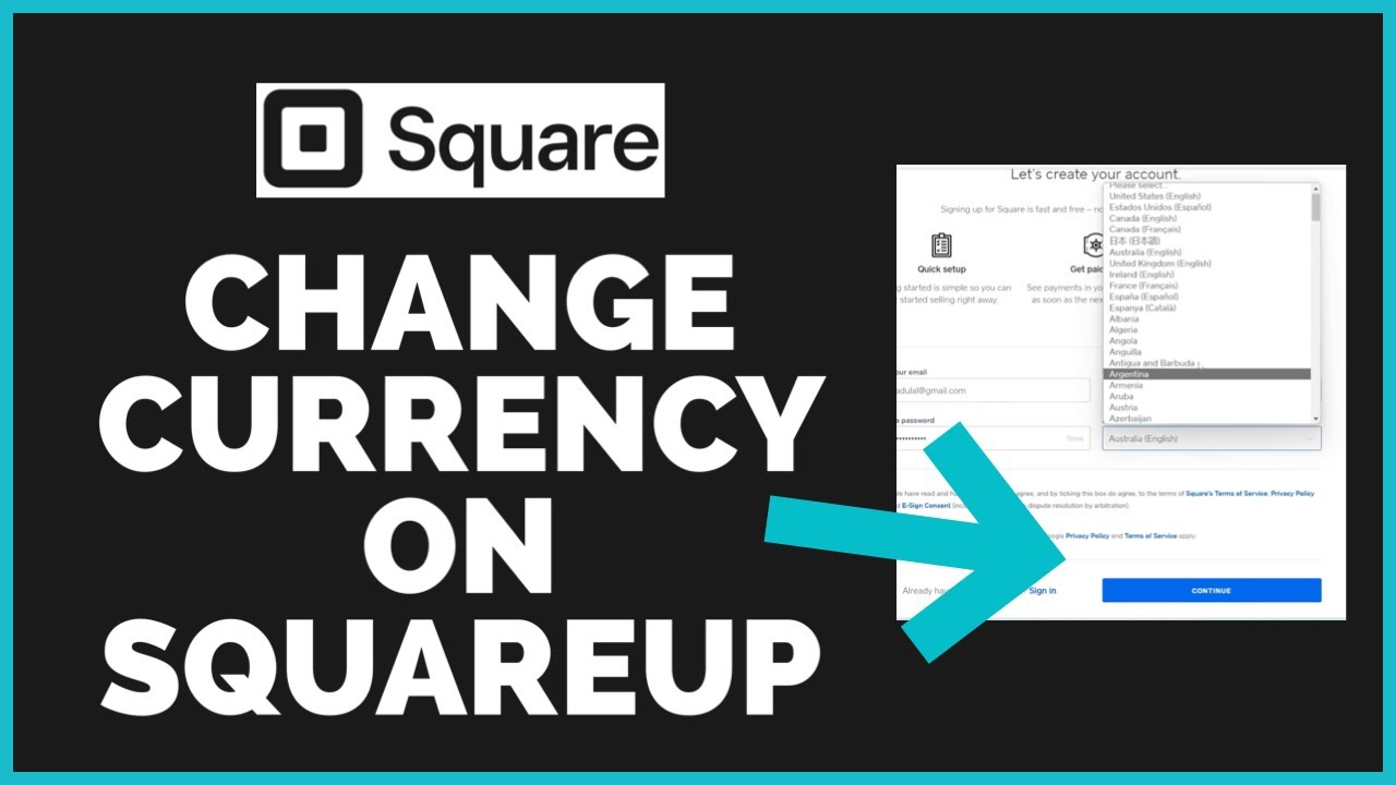 How To Change Currency In Square Up Account (2022) - YouTube