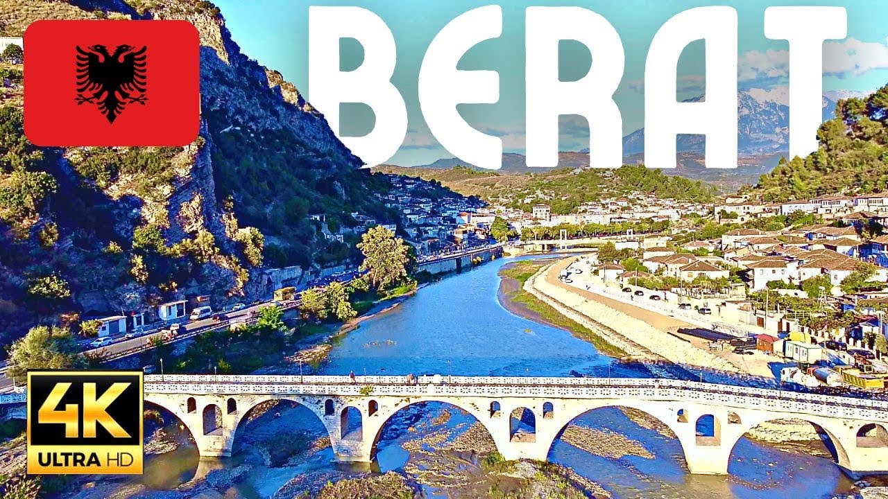 Berat Albania 4K | Drone Aerial View Citadel of Berat Castle and ...