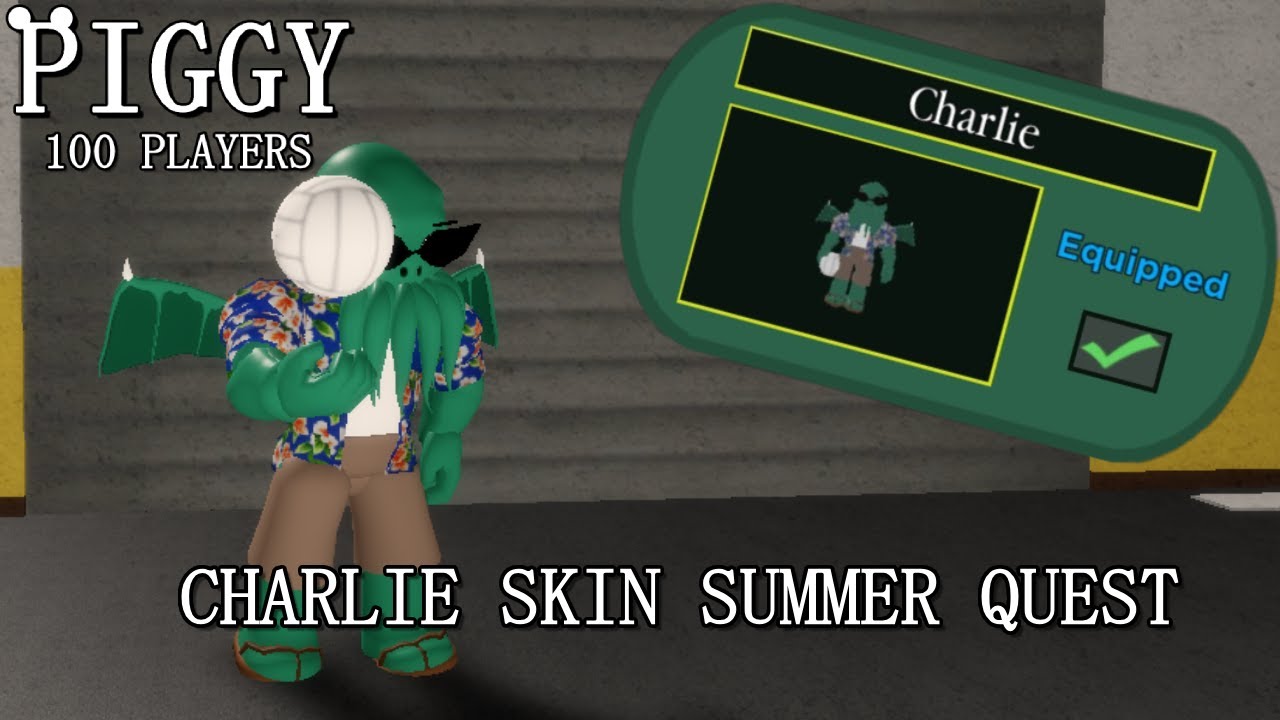 ROBLOX PIGGY: 100 PLAYERS CHARLIE SKIN SUMMER QUEST!! - YouTube