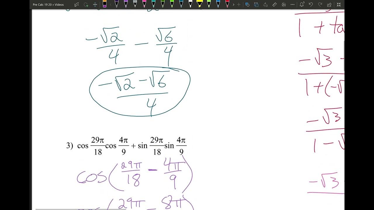 Sum, Difference, and Half Angle Trig Identities - YouTube