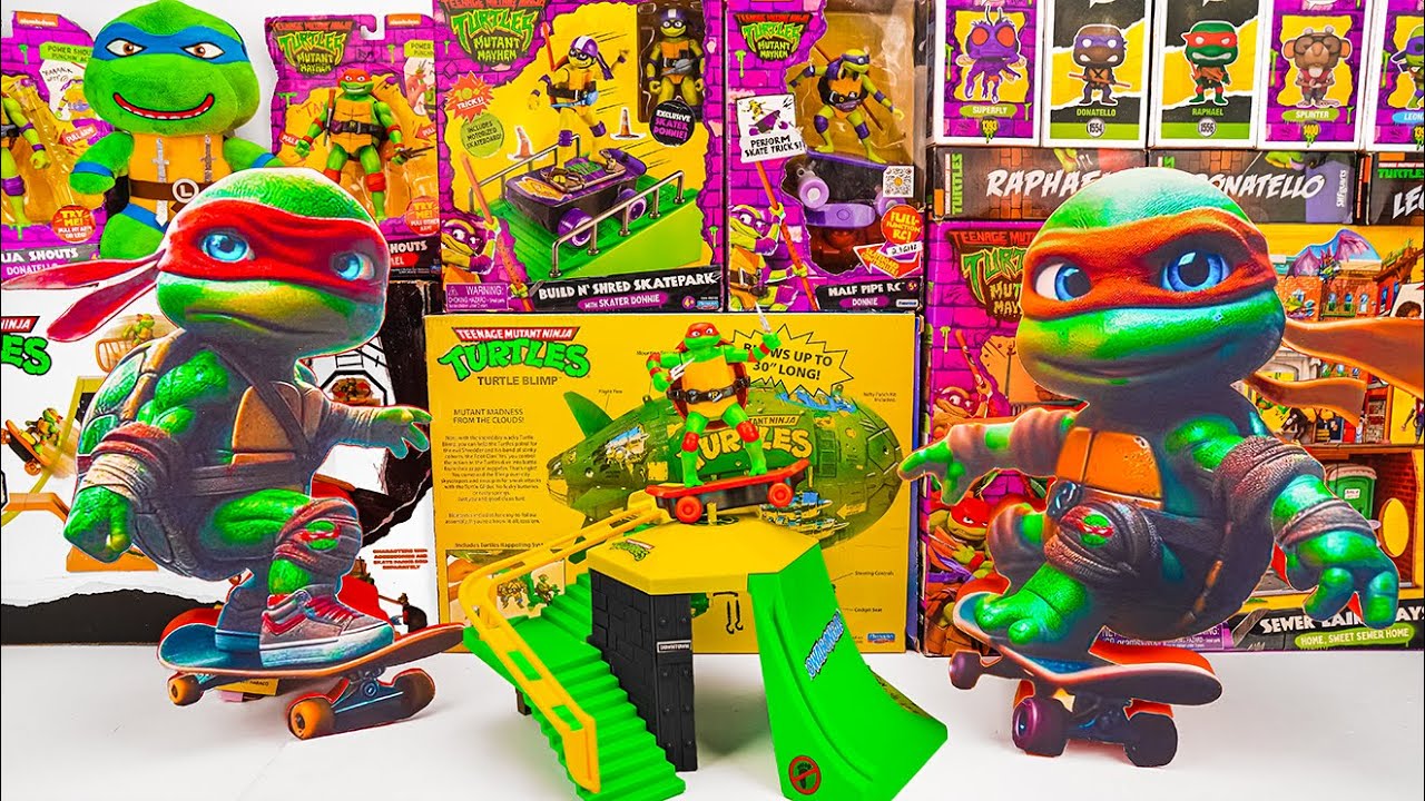 Teenage Mutant Ninja Turtles Unboxing ASMR | Raphael Skateboard Box ...