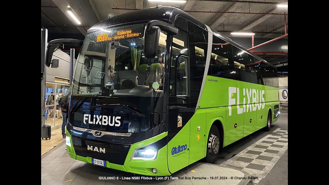 MAN LION'S COACH - GIULIANO 6 servizio FLIXBUS - YouTube