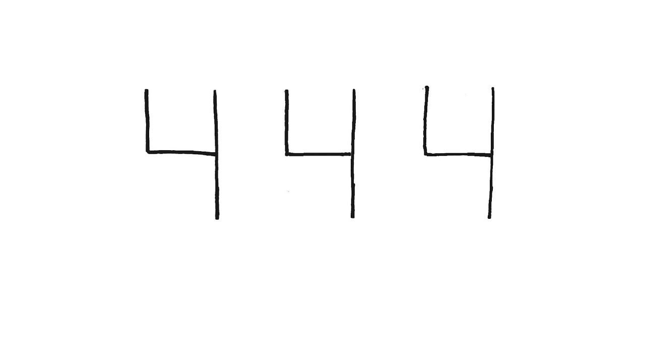 How to Draw Taj Mahal from number 444 | Very Easy Drawing - YouTube