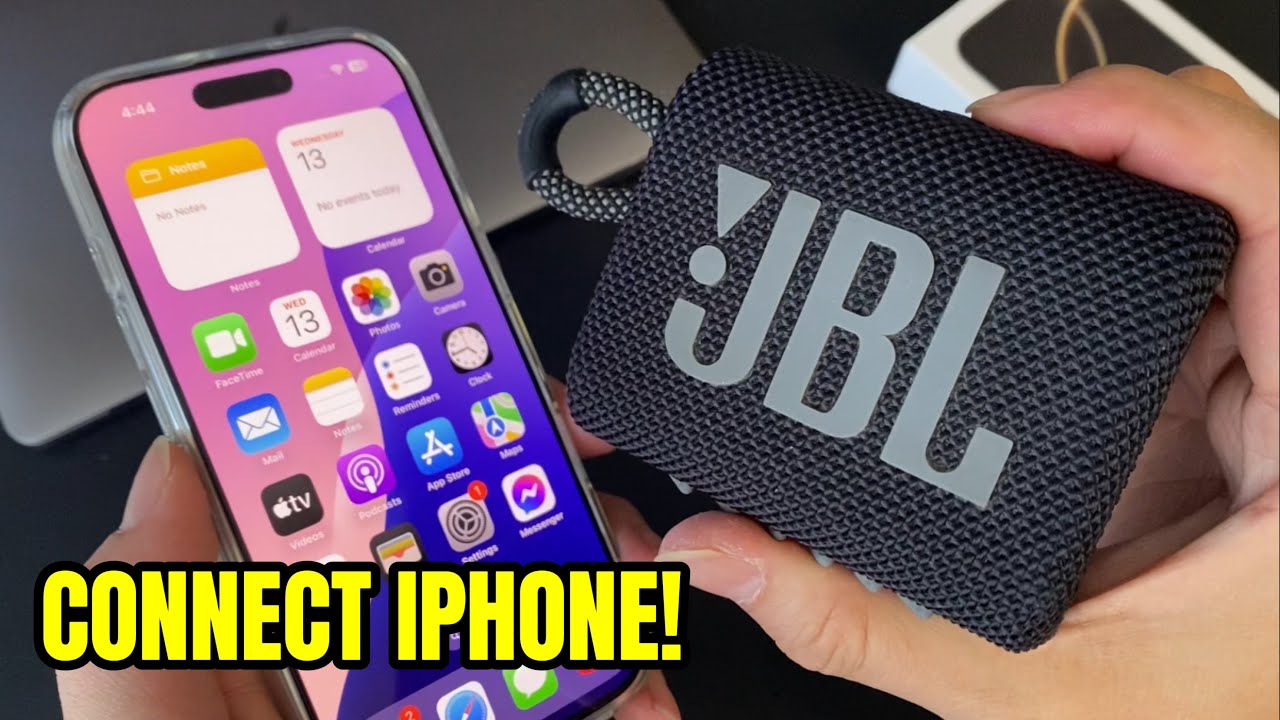 How to connect IPhone 16 with JBL Speaker! - YouTube