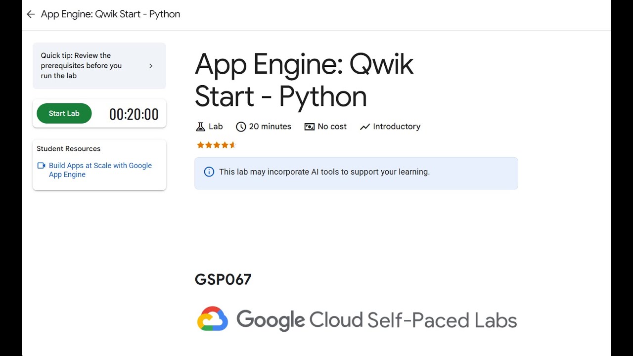 App Engine: Qwik Start - Python |#GSP067 |#qwiklabs | #arcade2025 - YouTube