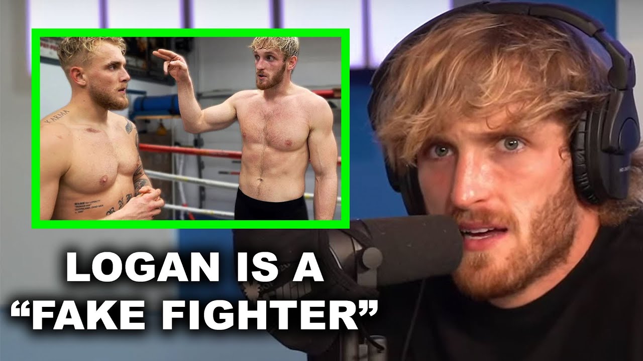 Logan Pauls Reaction To Jake Paul Calling Him A Fake Fighter Youtube