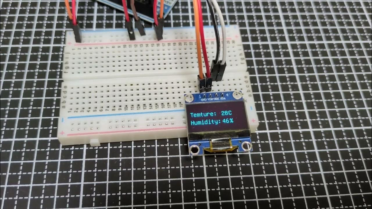 Arduino UNO OLED顯示溫濕度 - YouTube