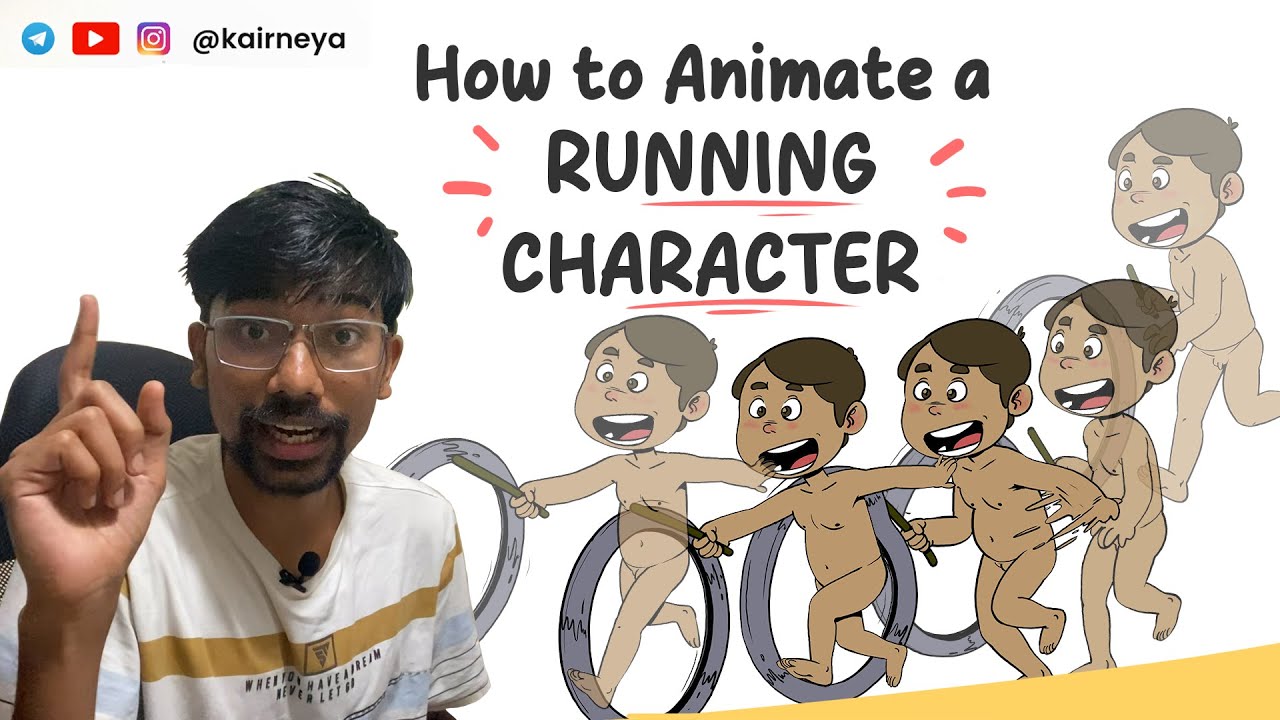 How to Animate a 'RUNNING CHARACTER' | Character Animation | Indian ...