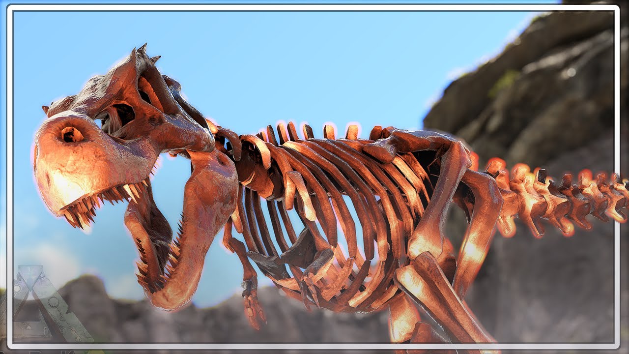 There is a WILD SKELETON REX Hiding Above OUR BASE ! | ARK SUPREME ...
