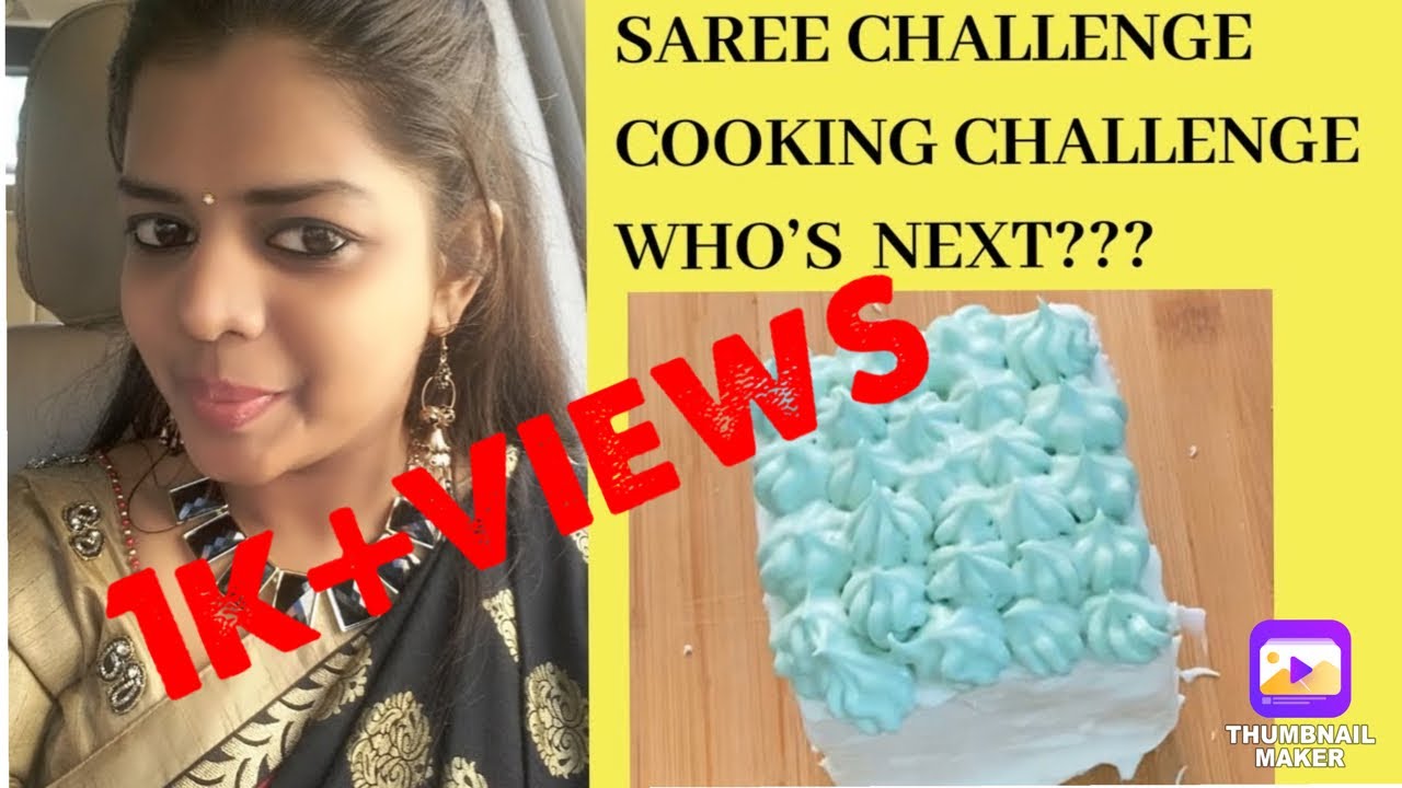 Saree challenge | No fire cooking | quarantine challenge | FUNTIME ...