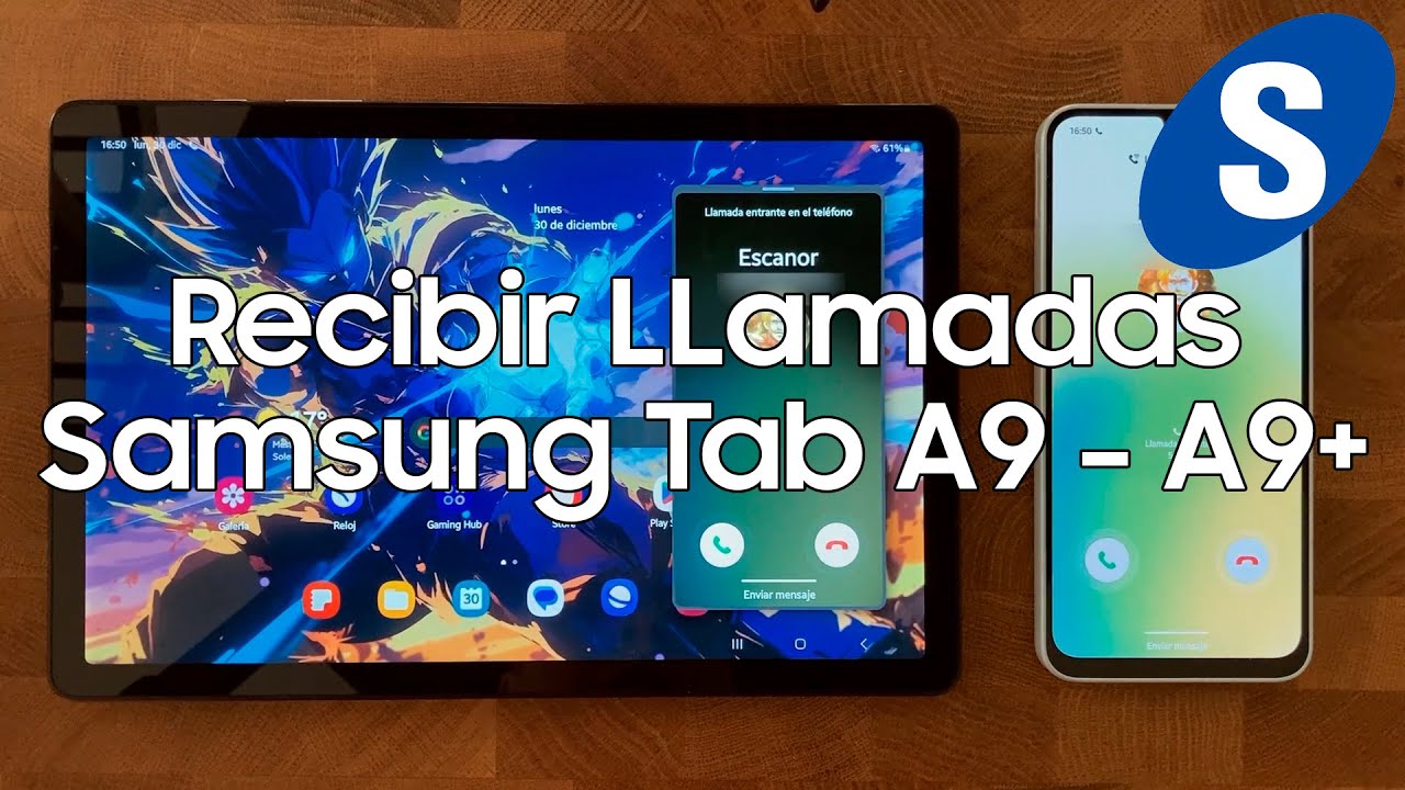 Como Recibir LLamadas de Telefono en la Samsung Tab A9 y A9 Plus ...
