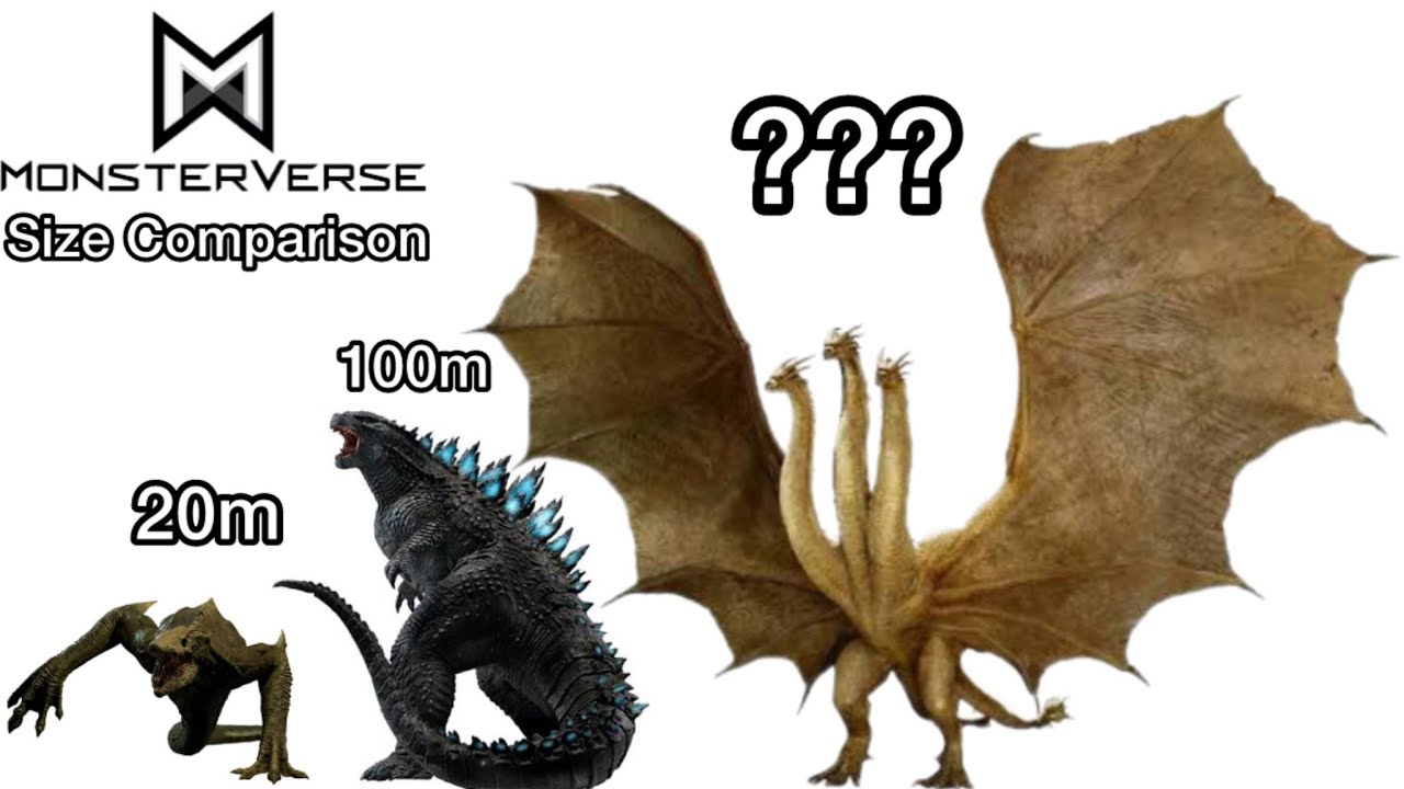 Monsterverse Kaiju Size comparison! - YouTube