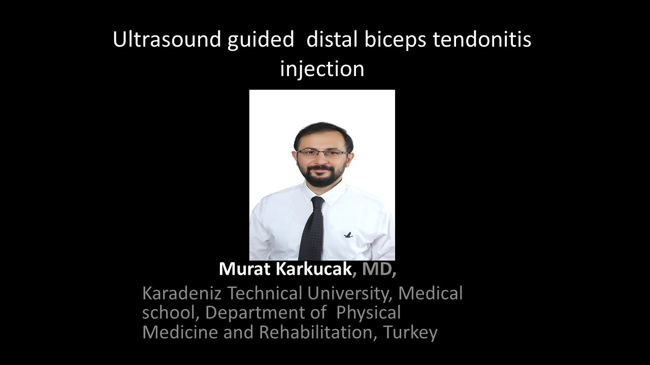 Ultrasound guided distal biceps tendonitis injection - YouTube