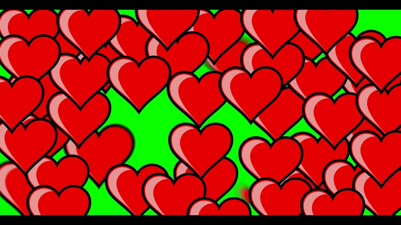 Heart Transition - Green Screen Animation - YouTube