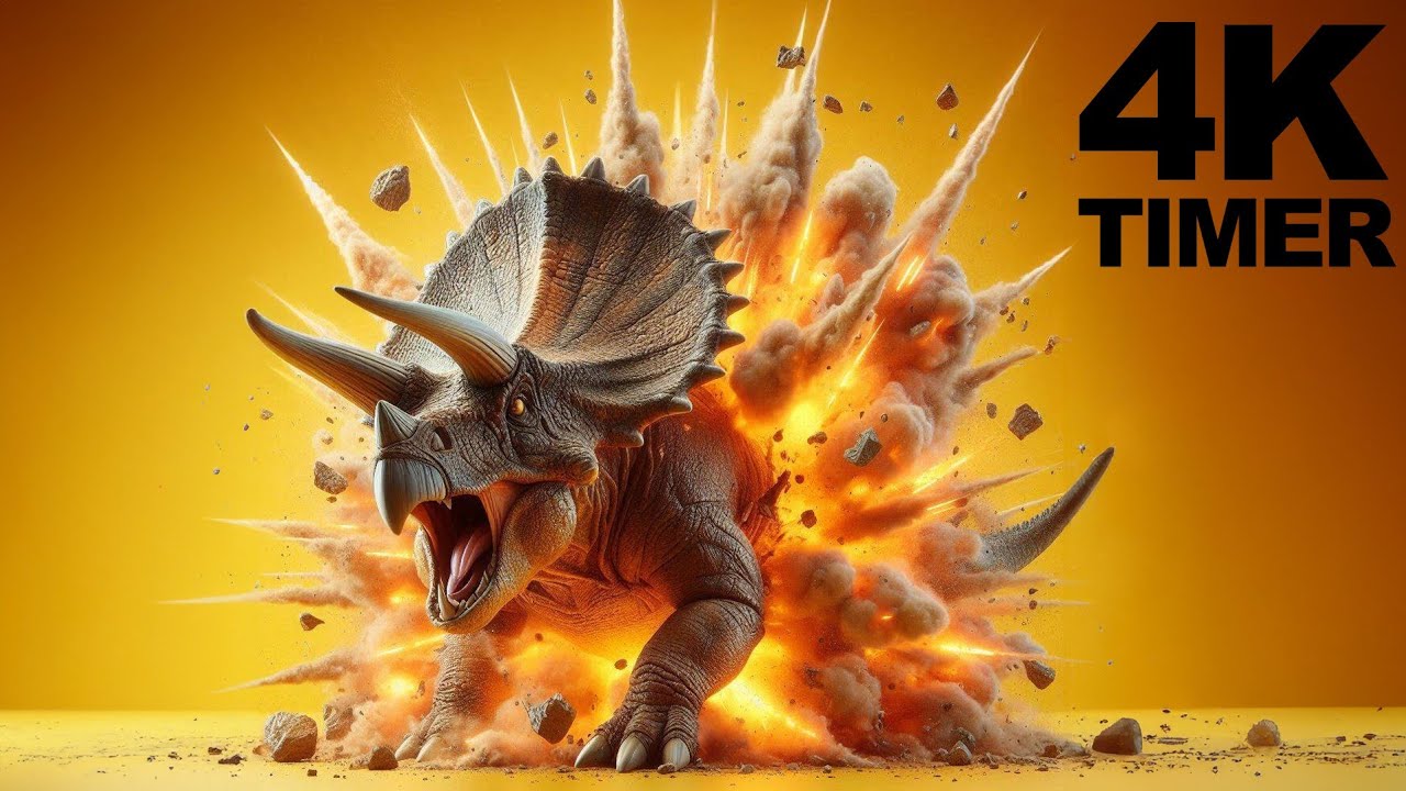 💥 Dino Explosion 🦕 1 Minute Timer Bomb 💣 3D Countdown - YouTube