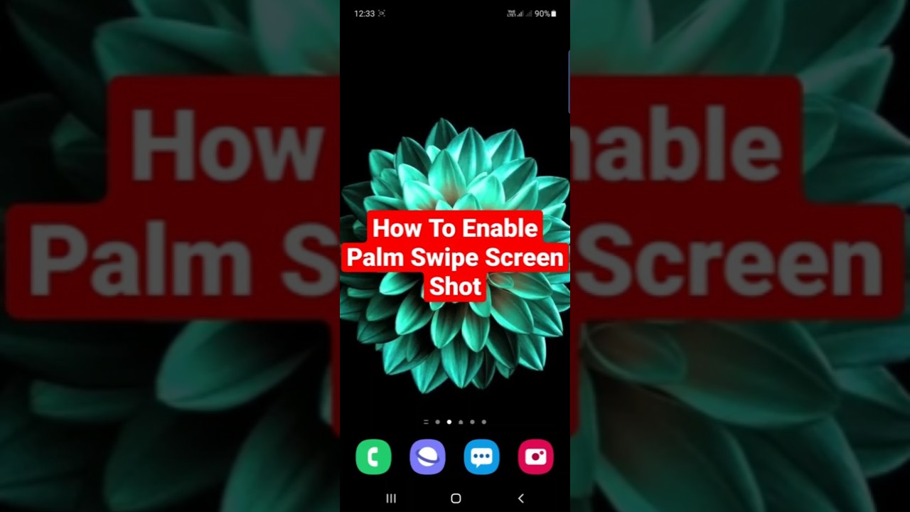 How To Enable Palm Swipe Screenshot In Samsung | Swipe Palm Screen Shot ...