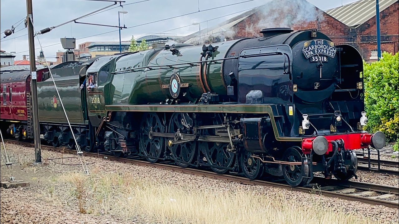 British India Line 35018 At York From Scarborough To York (Holgate ...